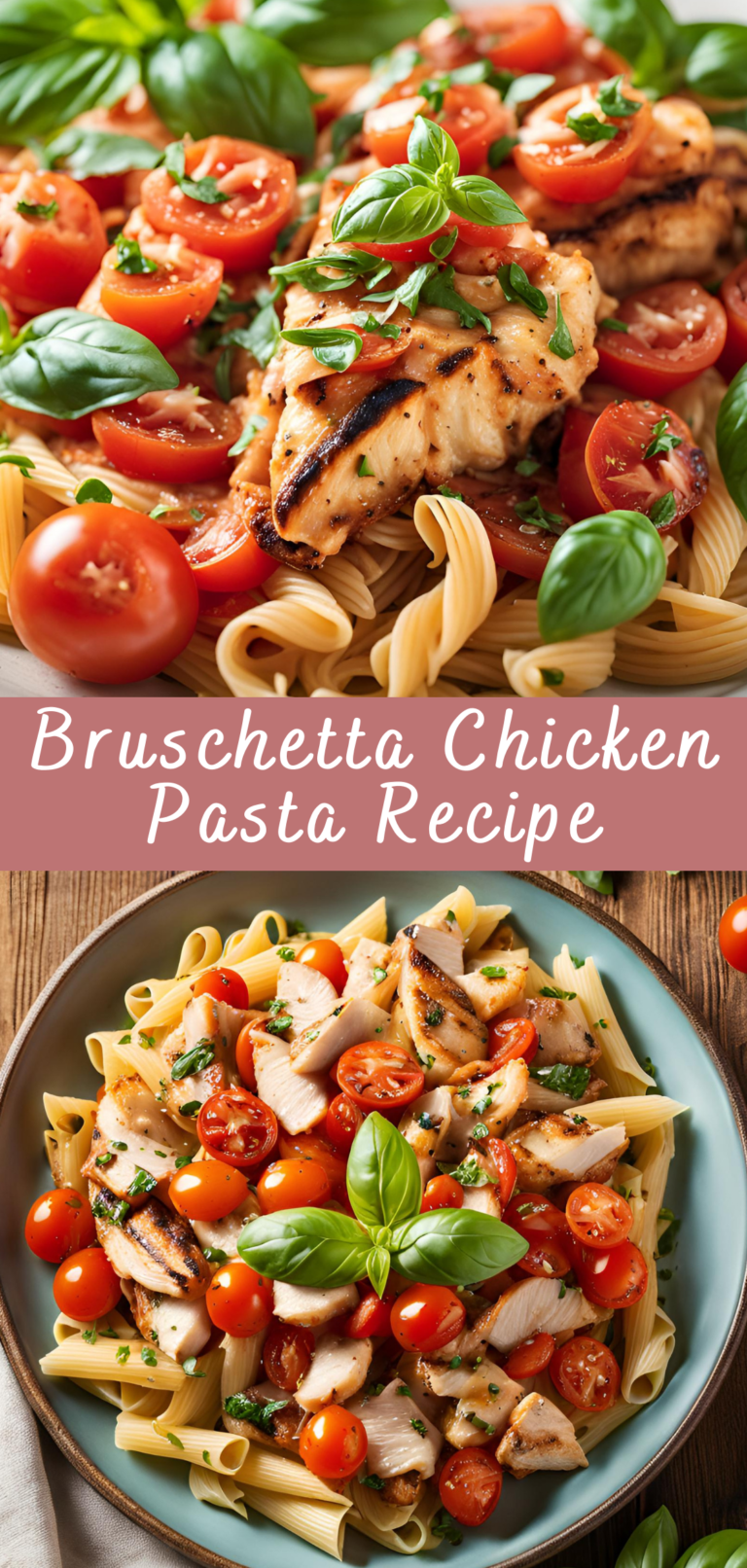 Bruschetta Chicken Pasta Recipe | Cheff Recipes