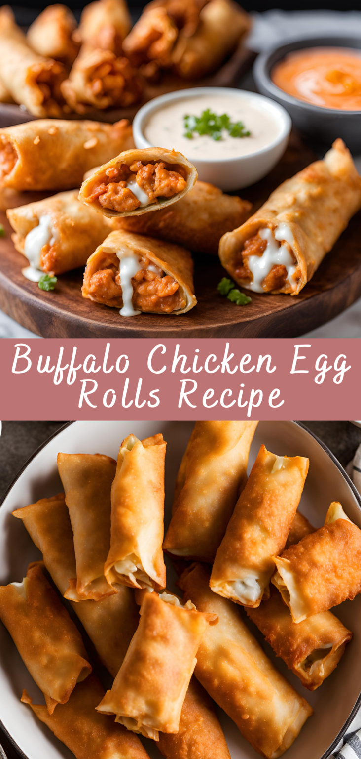 Buffalo Chicken Egg Rolls Recipe | Cheff Recipes