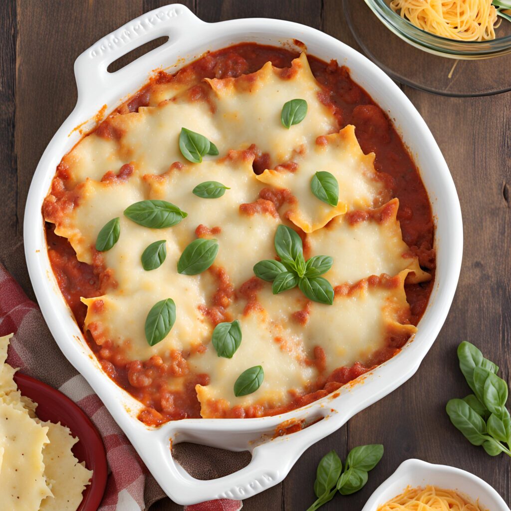 Cheesy Baked Ravioli Recipe | Cheff Recipes