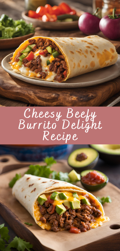 Cheesy Beefy Burrito Delight Recipe | Cheff Recipes
