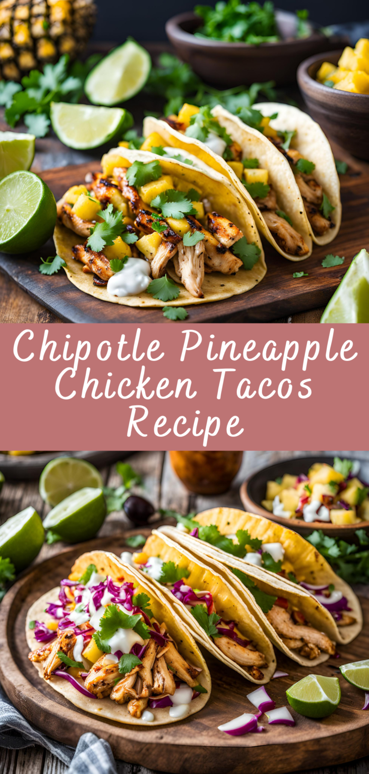 Chipotle Pineapple Chicken Tacos Recipe | Cheff Recipes