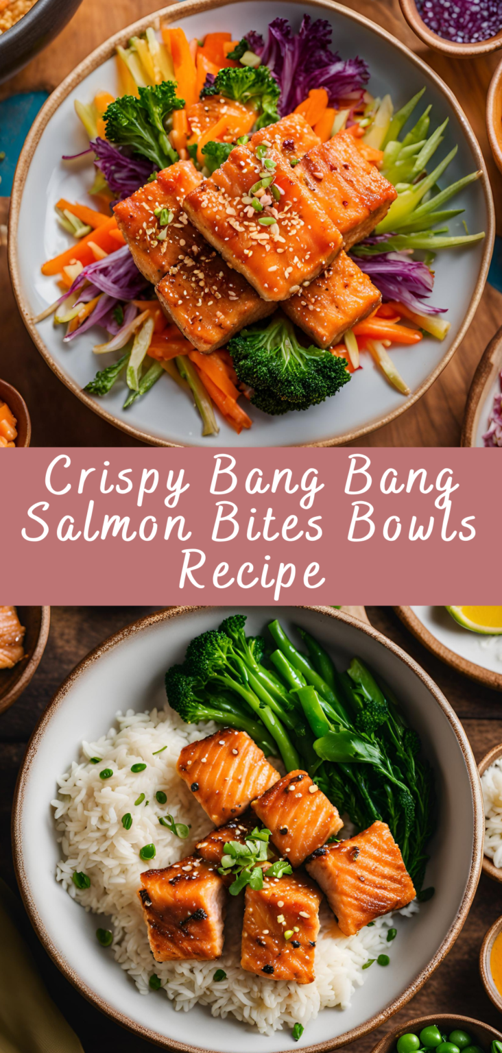 Crispy Bang Bang Salmon Bites Bowls Recipe | Cheff Recipes