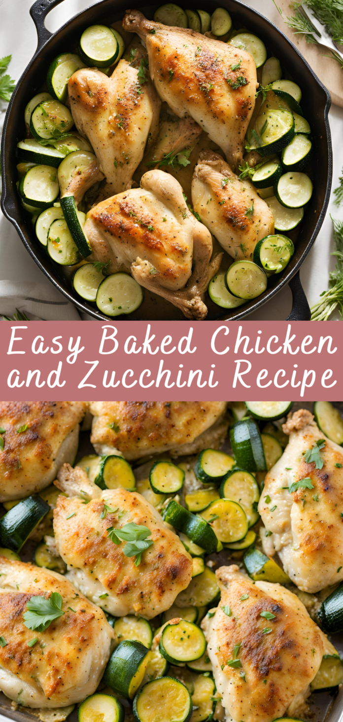 Easy Baked Chicken and Zucchini Recipe | Cheff Recipes