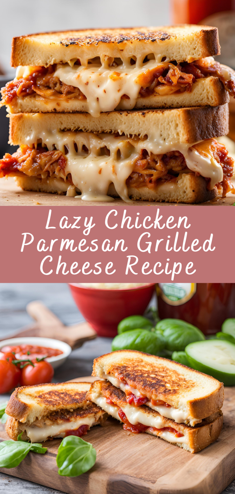 Lazy Chicken Parmesan Grilled Cheese Recipe | Cheff Recipes