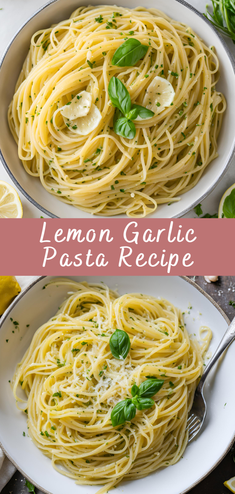 Easy Lemon Garlic Pasta _ Creamy Garlic Lemon Pasta – FNXCML