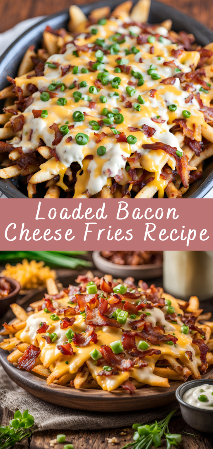 Loaded Bacon Cheese Fries Recipe | Cheff Recipes