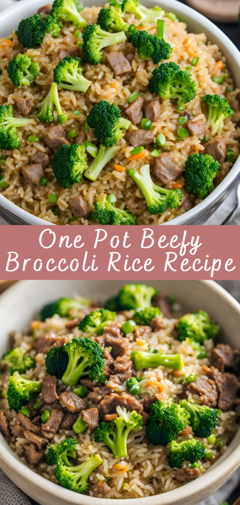 One Pot Beefy Broccoli Rice Recipe | Cheff Recipes