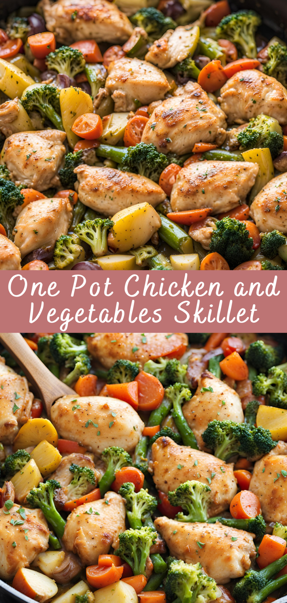 One Pot Chicken and Vegetables Skillet Recipe | Cheff Recipes