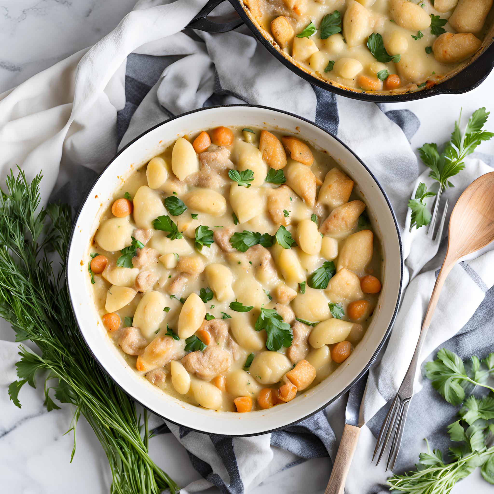 One Pot Gnocchi Chicken Pot Pie Recipe | Cheff Recipes