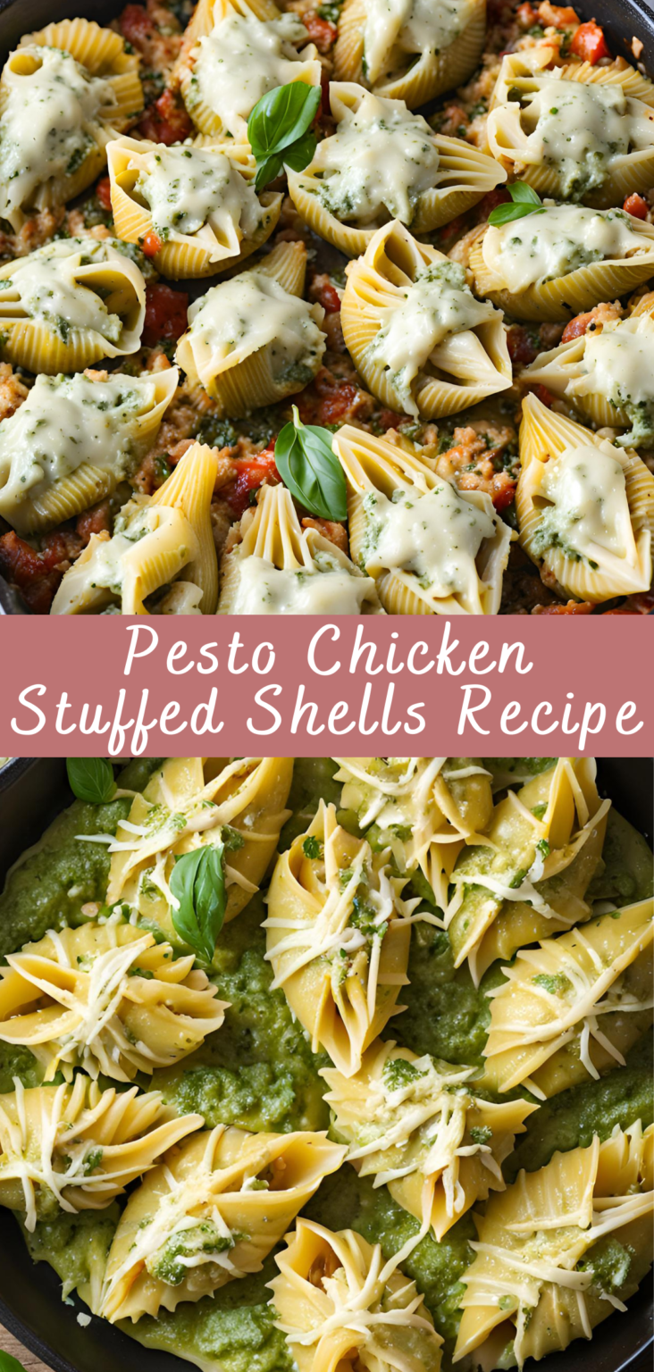 Pesto Chicken Stuffed Shells Recipe | Cheff Recipes