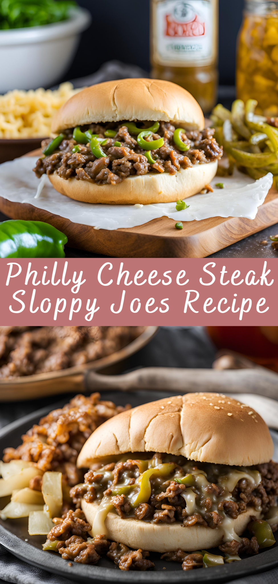 Philly Cheese Steak Sloppy Joes Recipe | Cheff Recipes