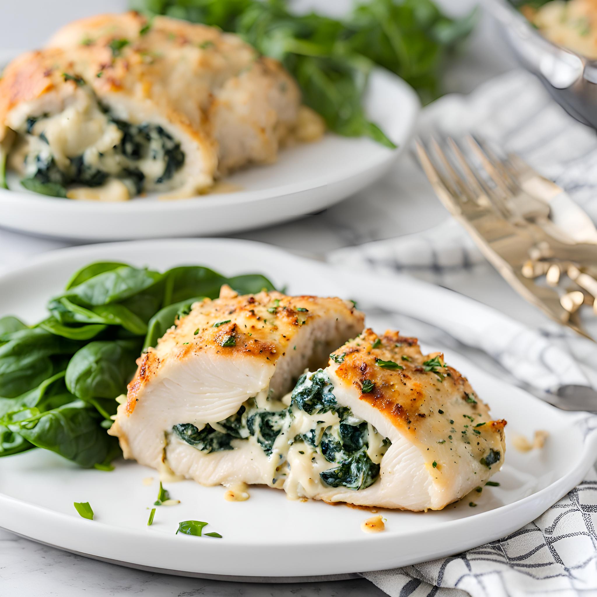 Spinach Artichoke Stuffed Chicken Breast Recipe | Cheff Recipes