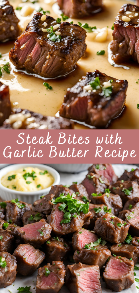 Steak Bites with Garlic Butter Recipe | Cheff Recipes