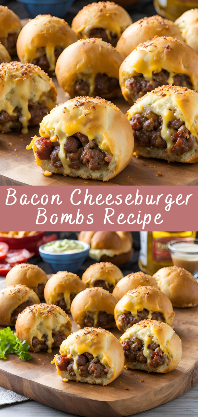 Bacon Cheeseburger Bombs Recipe | Cheff Recipes