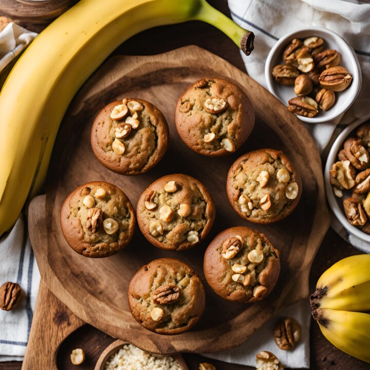 Banana Bread Mini Muffins Recipe | Cheff Recipes