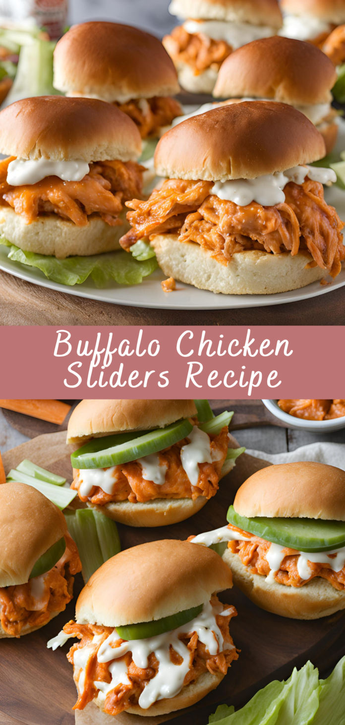 Buffalo Chicken Sliders Recipe | Cheff Recipes