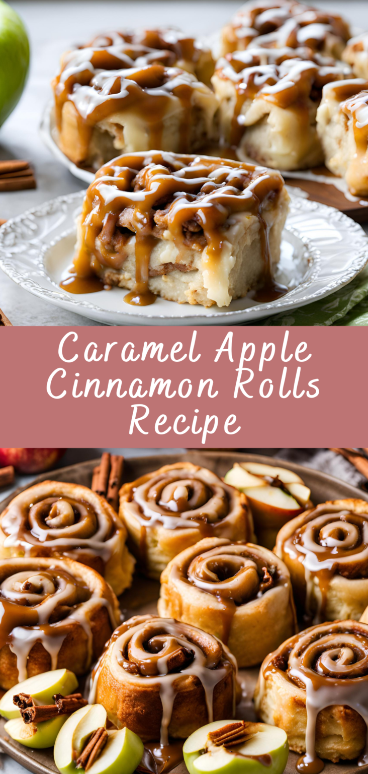 Caramel Apple Cinnamon Rolls Recipe | Cheff Recipes