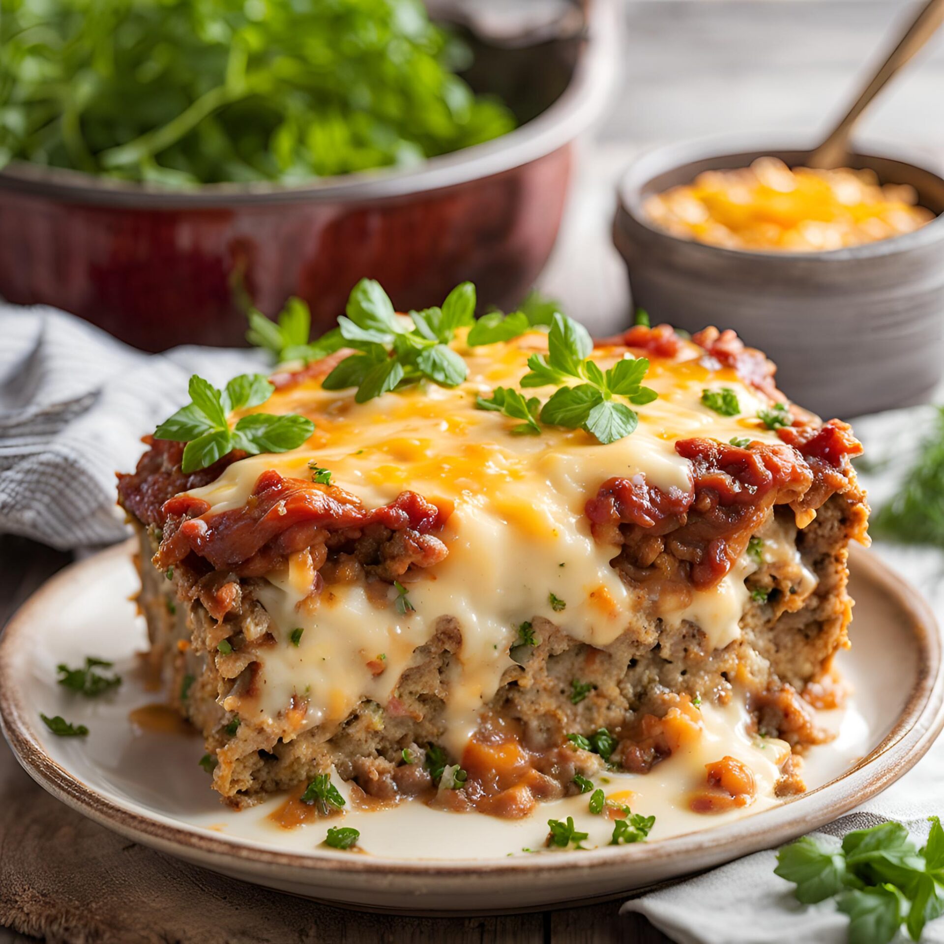 Cheesy Loaded Meatloaf Casserole Recipe | Cheff Recipes