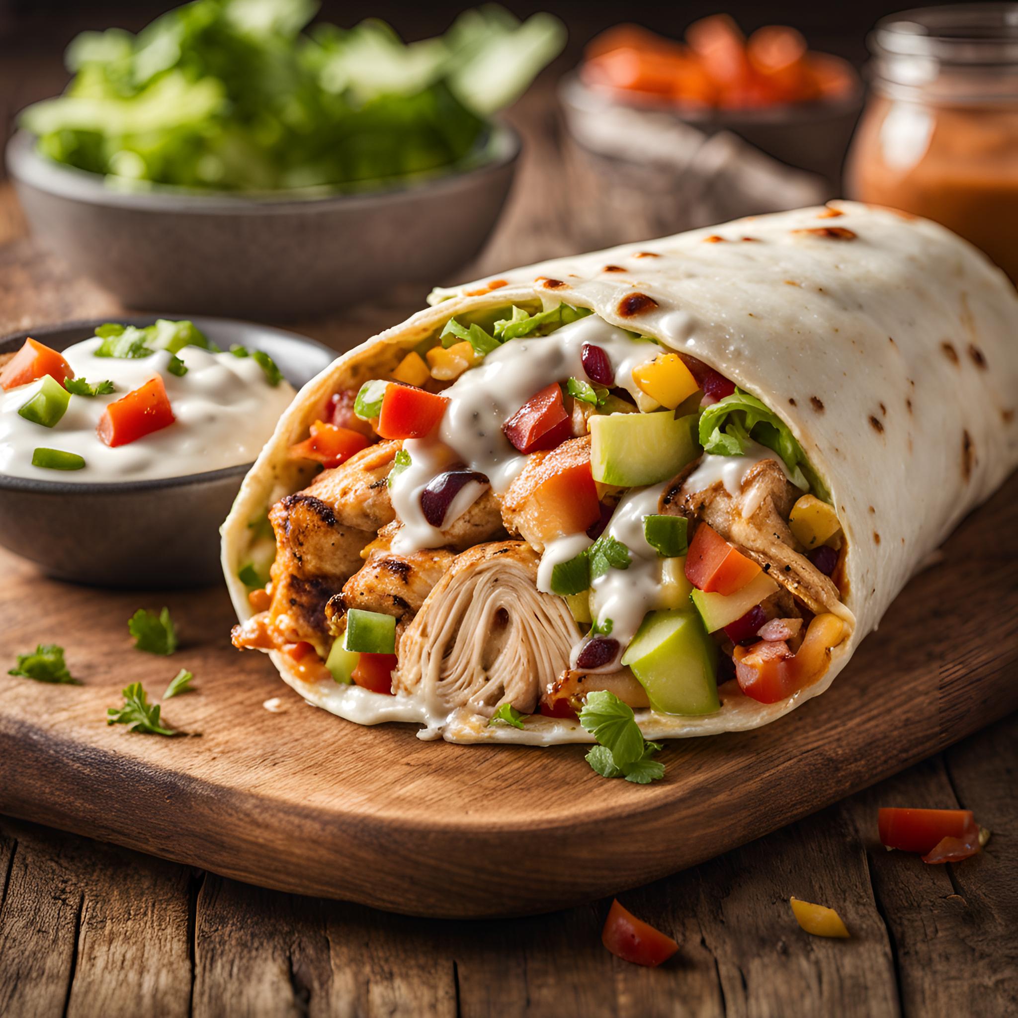 Chipotle Ranch Grilled Chicken Burritos Recipe | Cheff Recipes