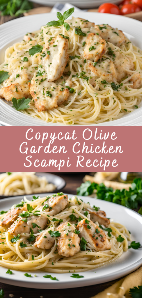 Copycat Olive Garden Chicken Scampi Recipe | Cheff Recipes