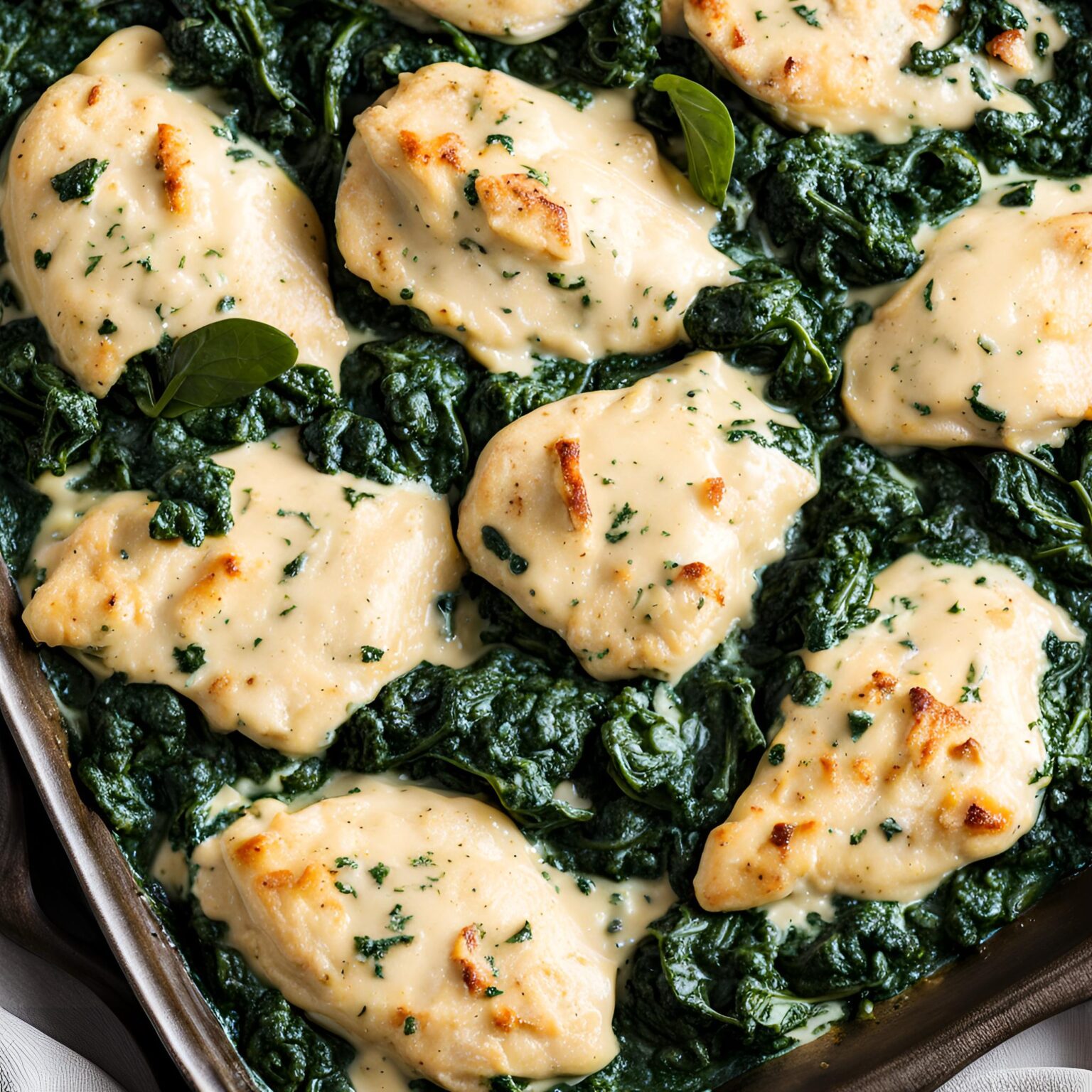 Creamed Spinach Chicken Recipe | Cheff Recipes