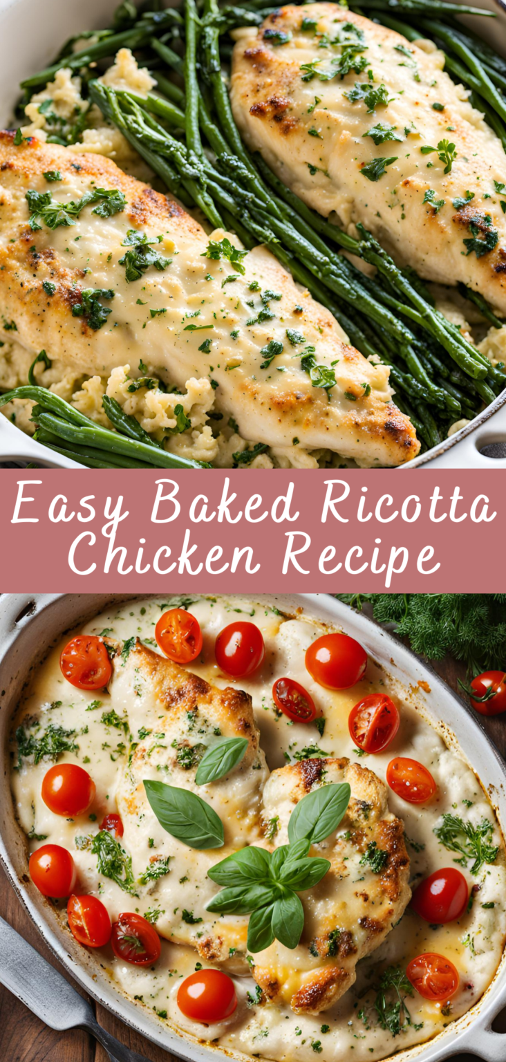 Easy Baked Ricotta Chicken Recipe | Cheff Recipes