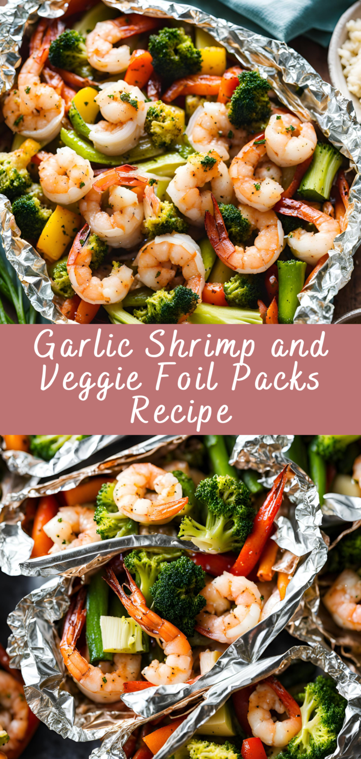 Garlic Shrimp and Veggie Foil Packs Recipe | Cheff Recipes