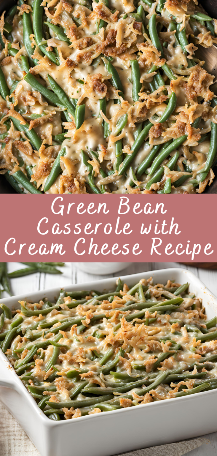 Green Bean Casserole with Cream Cheese Recipe | Cheff Recipes
