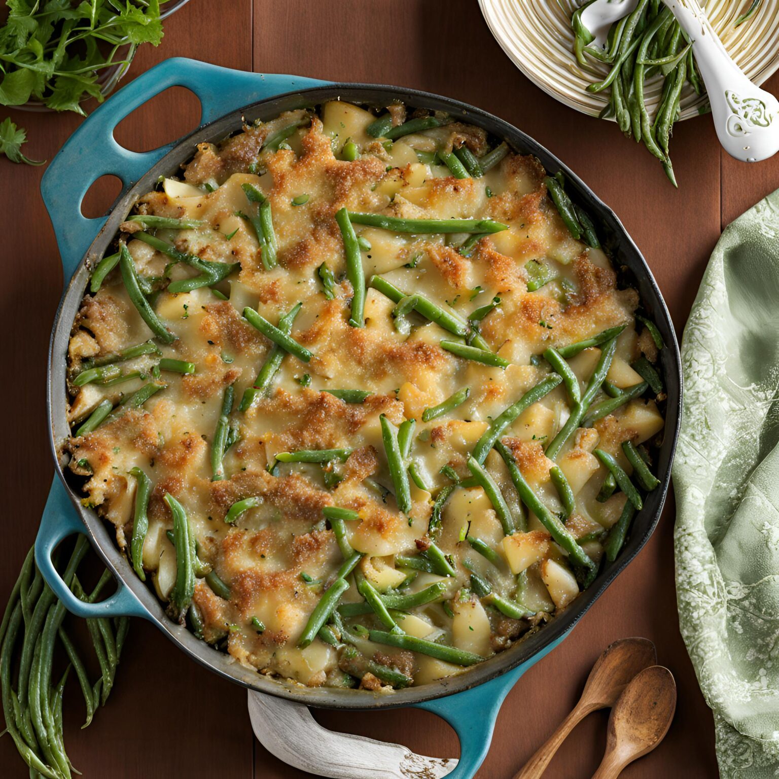 Green Bean and Potato Casserole Recipe | Cheff Recipes
