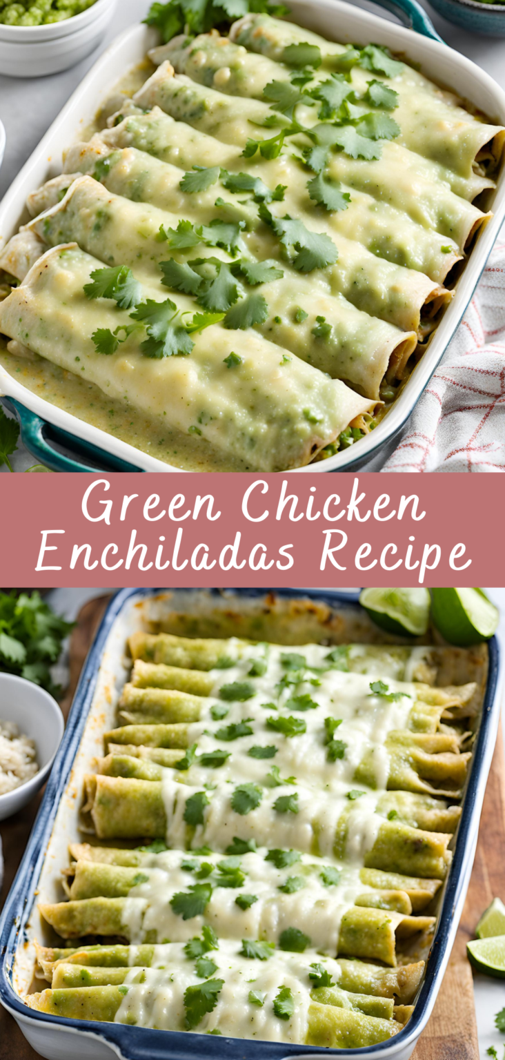Green Chicken Enchiladas Recipe | Cheff Recipes