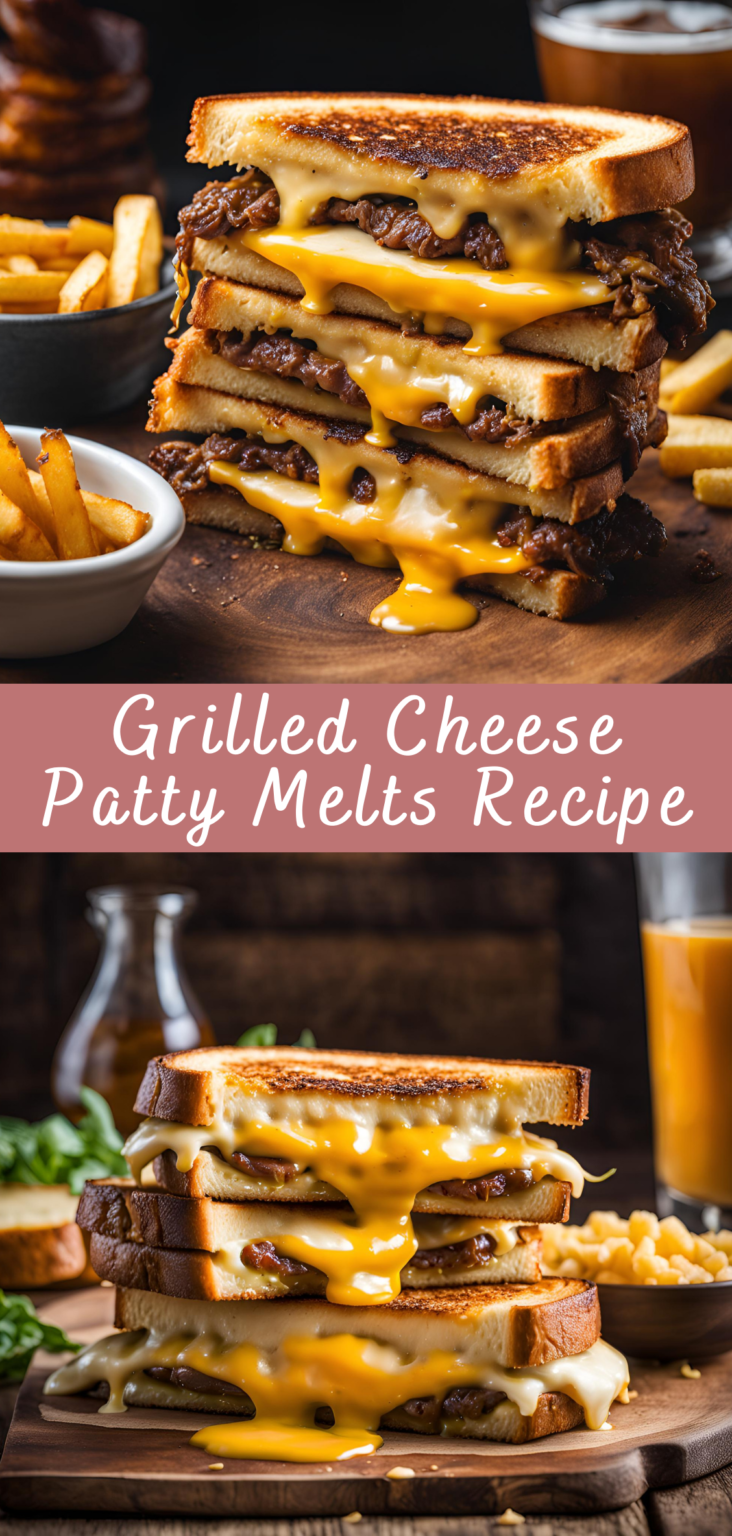 Grilled Cheese Patty Melts Recipe | Cheff Recipes