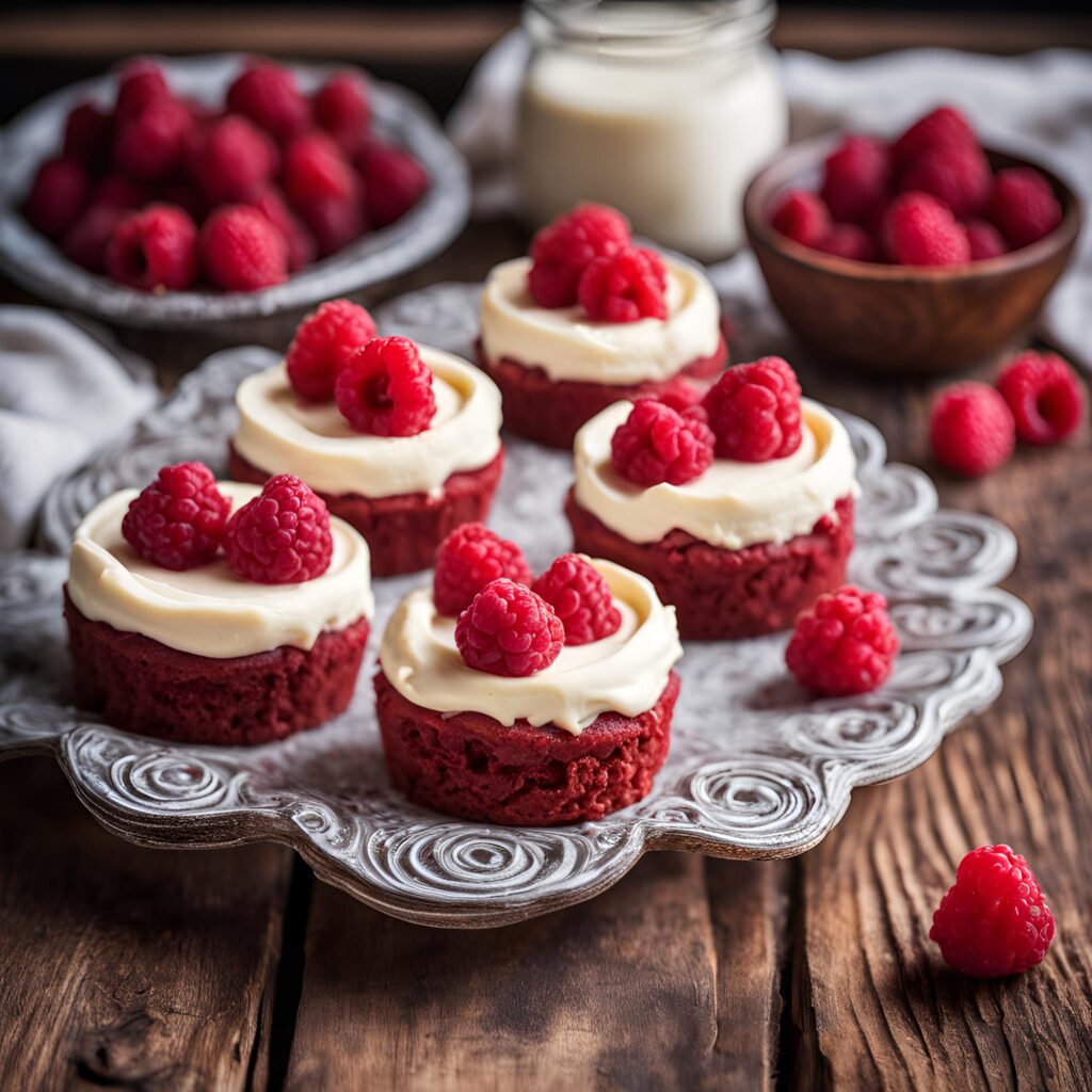 Mini Red Velvet Cheesecakes Recipe | Cheff Recipes