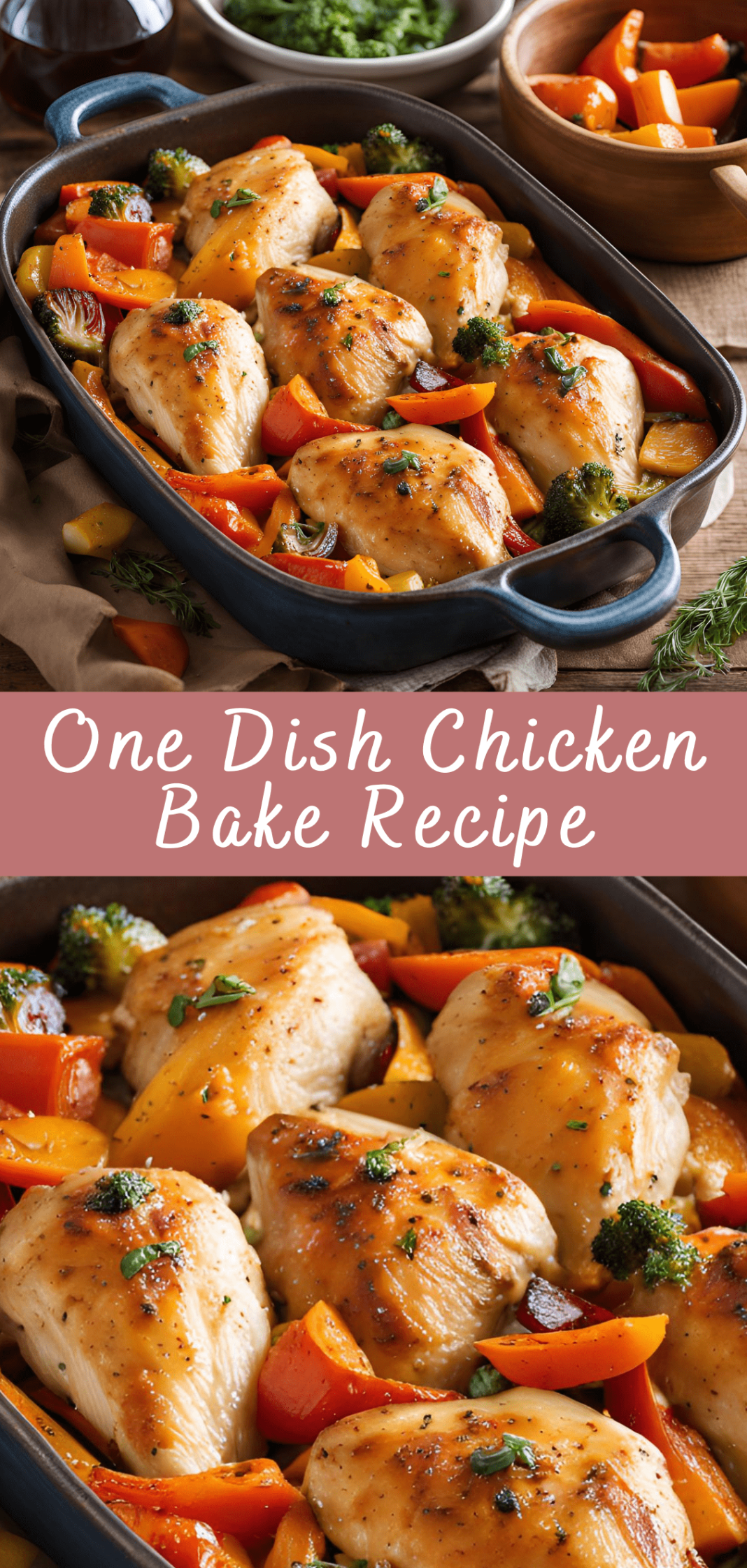 One Dish Chicken Bake Recipe | Cheff Recipes
