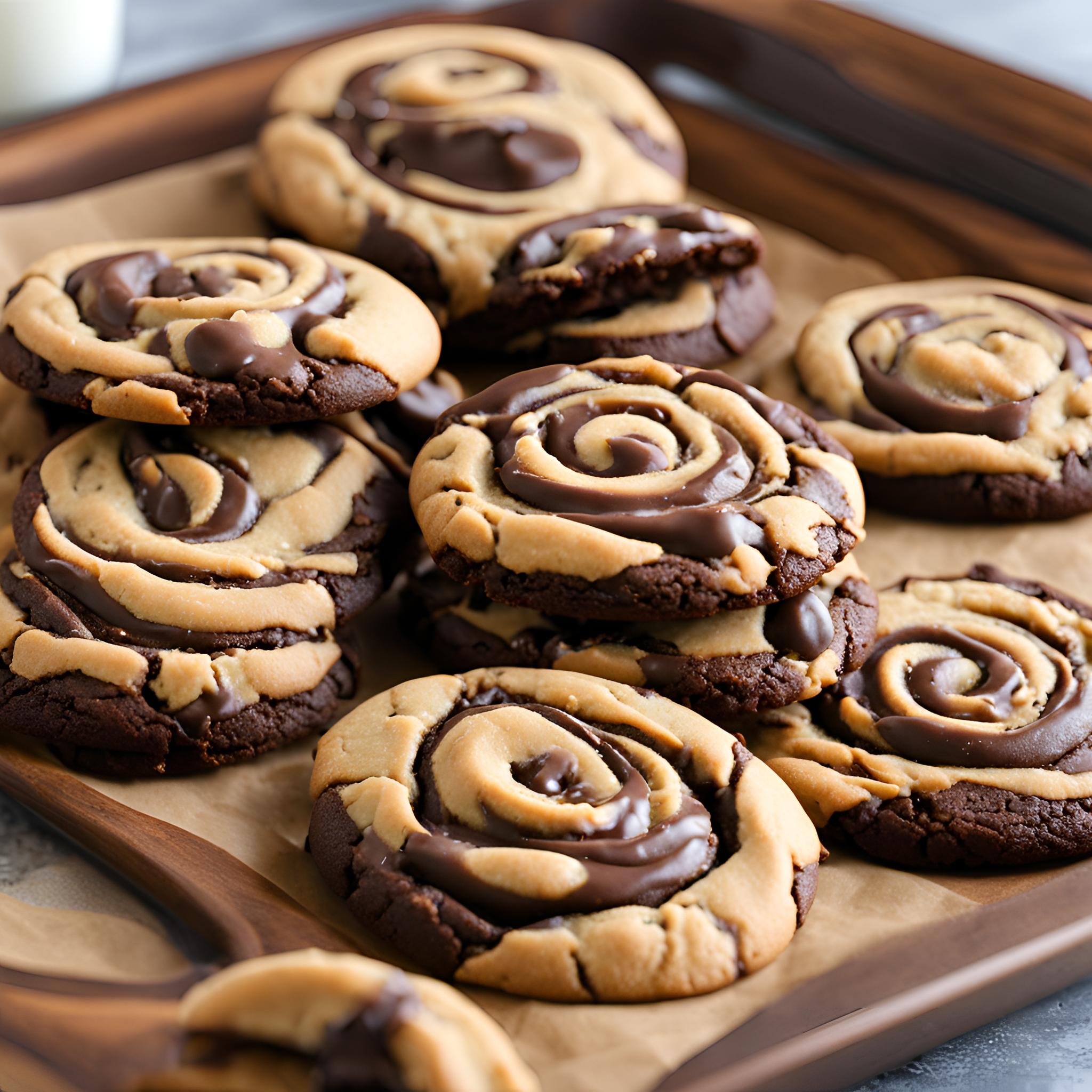 Peanut Butter Brownie Swirl Cookies Recipe | Cheff Recipes