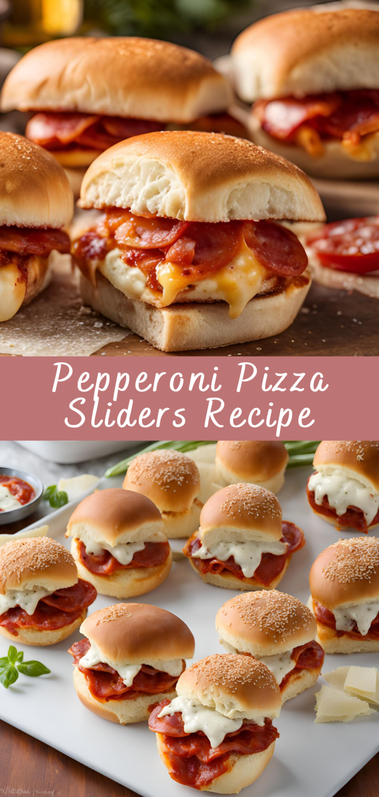 Pepperoni Pizza Sliders Recipe | Cheff Recipes