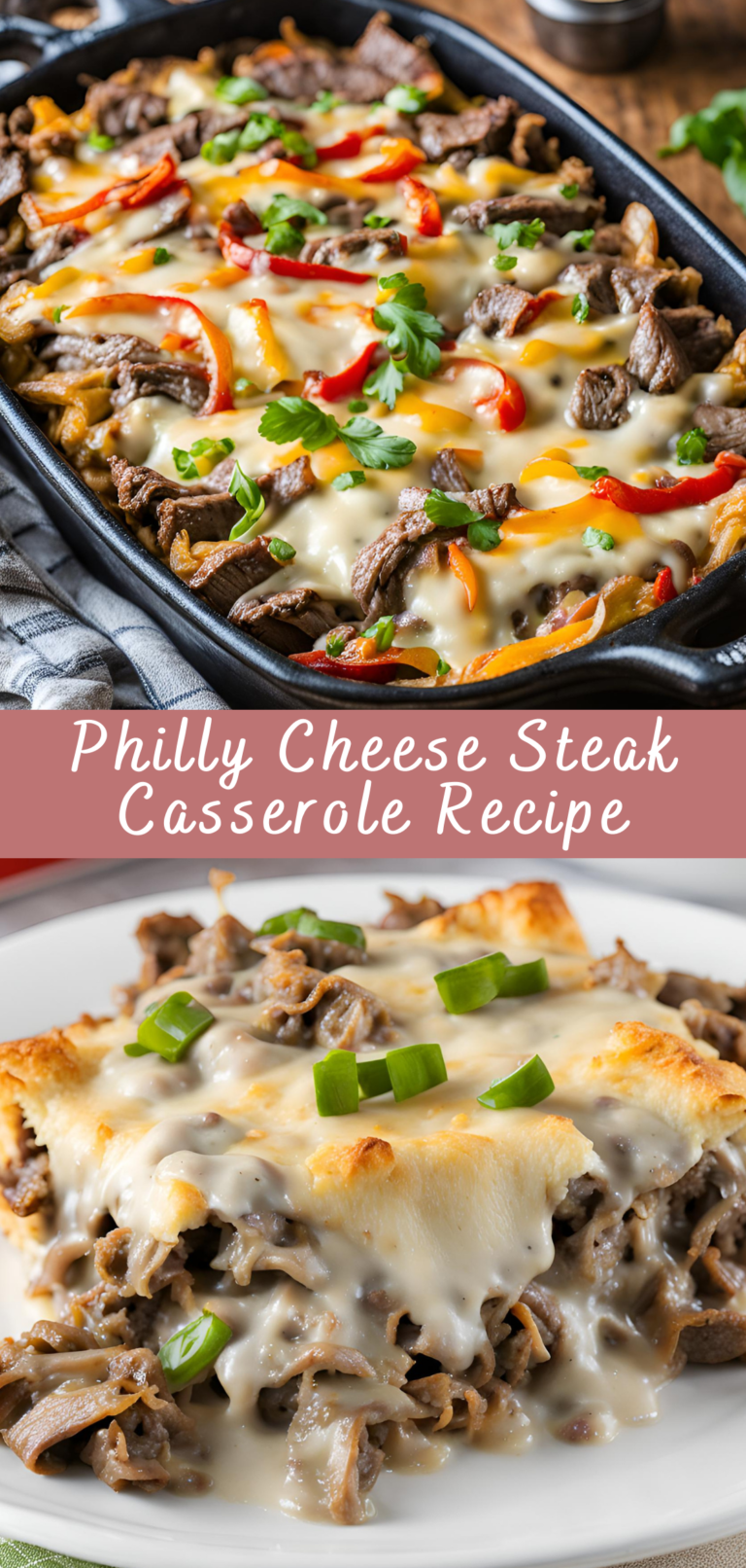 Philly Cheese Steak Casserole Recipe | Cheff Recipes