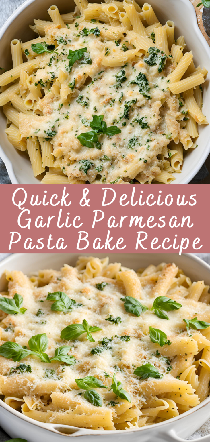 Quick & Delicious Garlic Parmesan Pasta Bake Recipe | Cheff Recipes