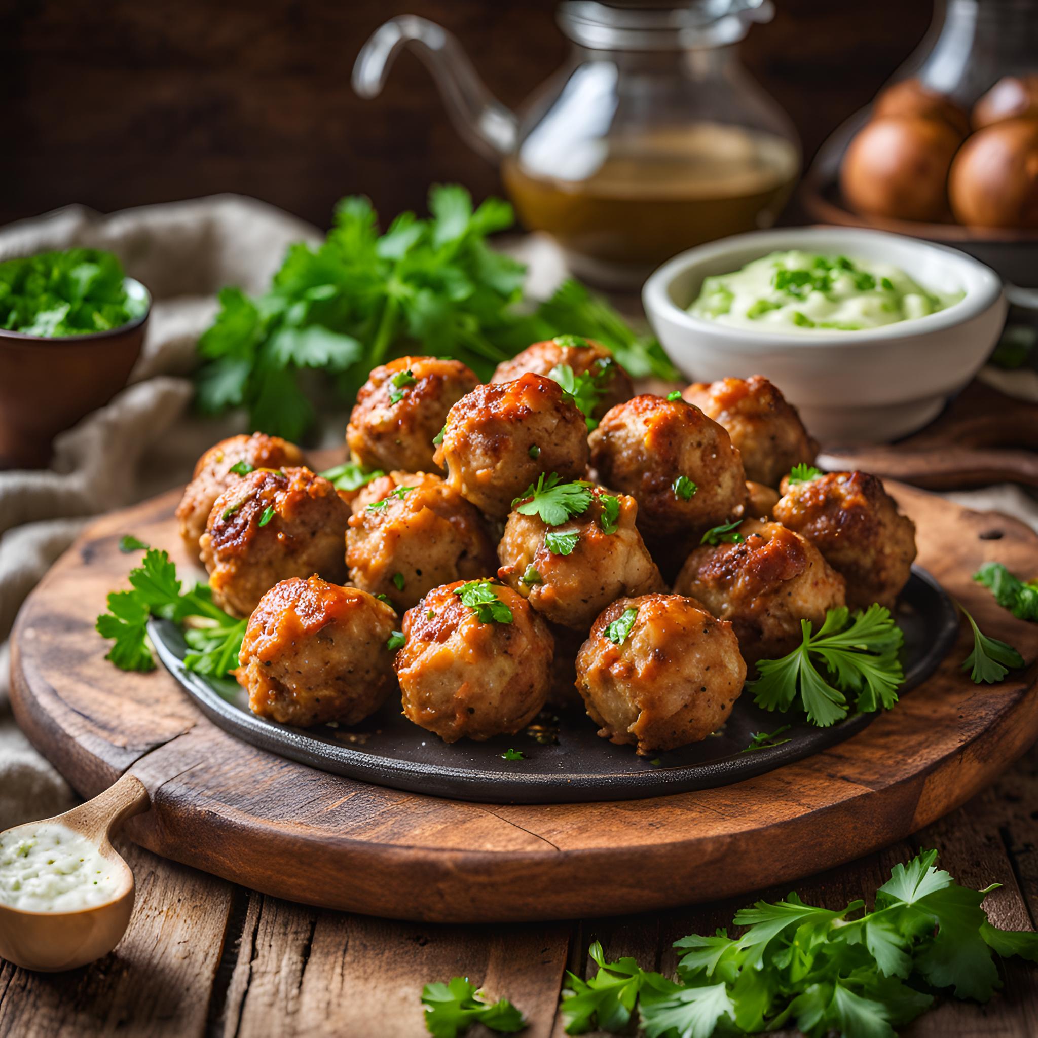 Ranch Chicken Meatballs Recipe | Cheff Recipes