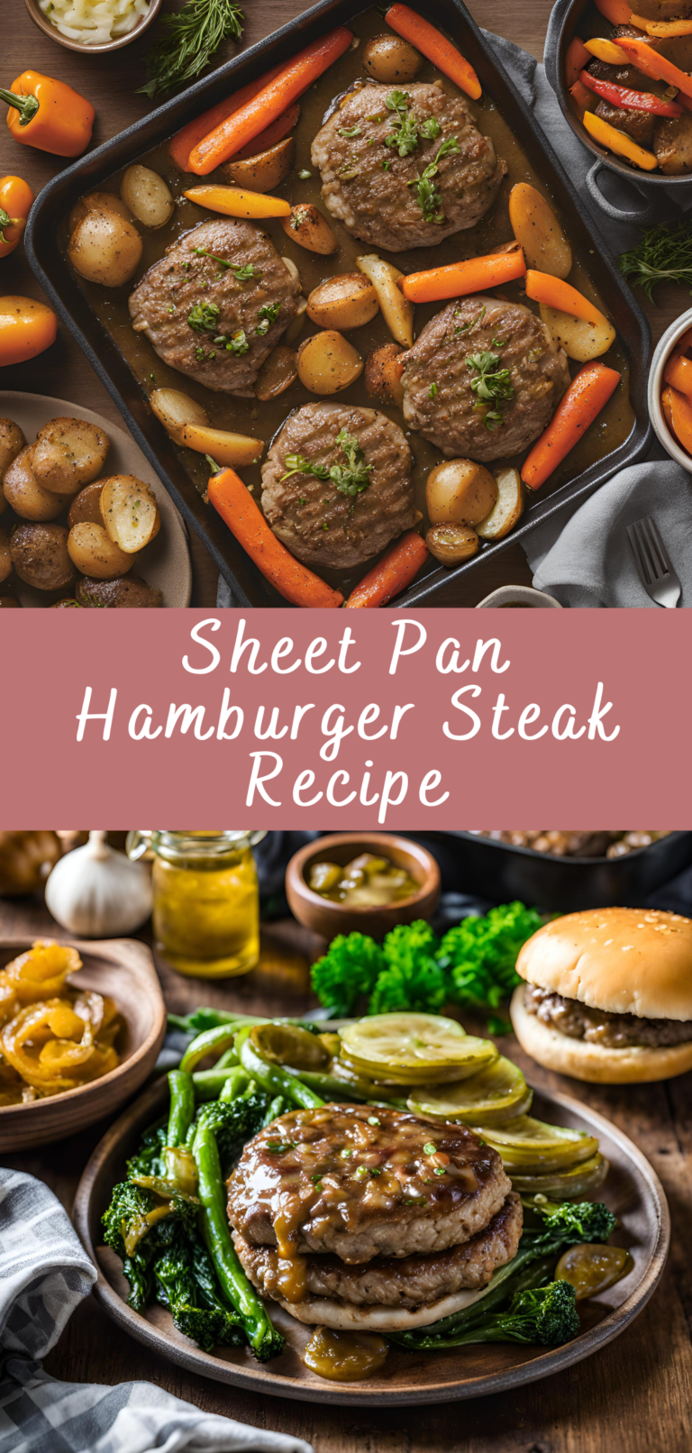 Sheet Pan Hamburger Steak Recipe | Cheff Recipes