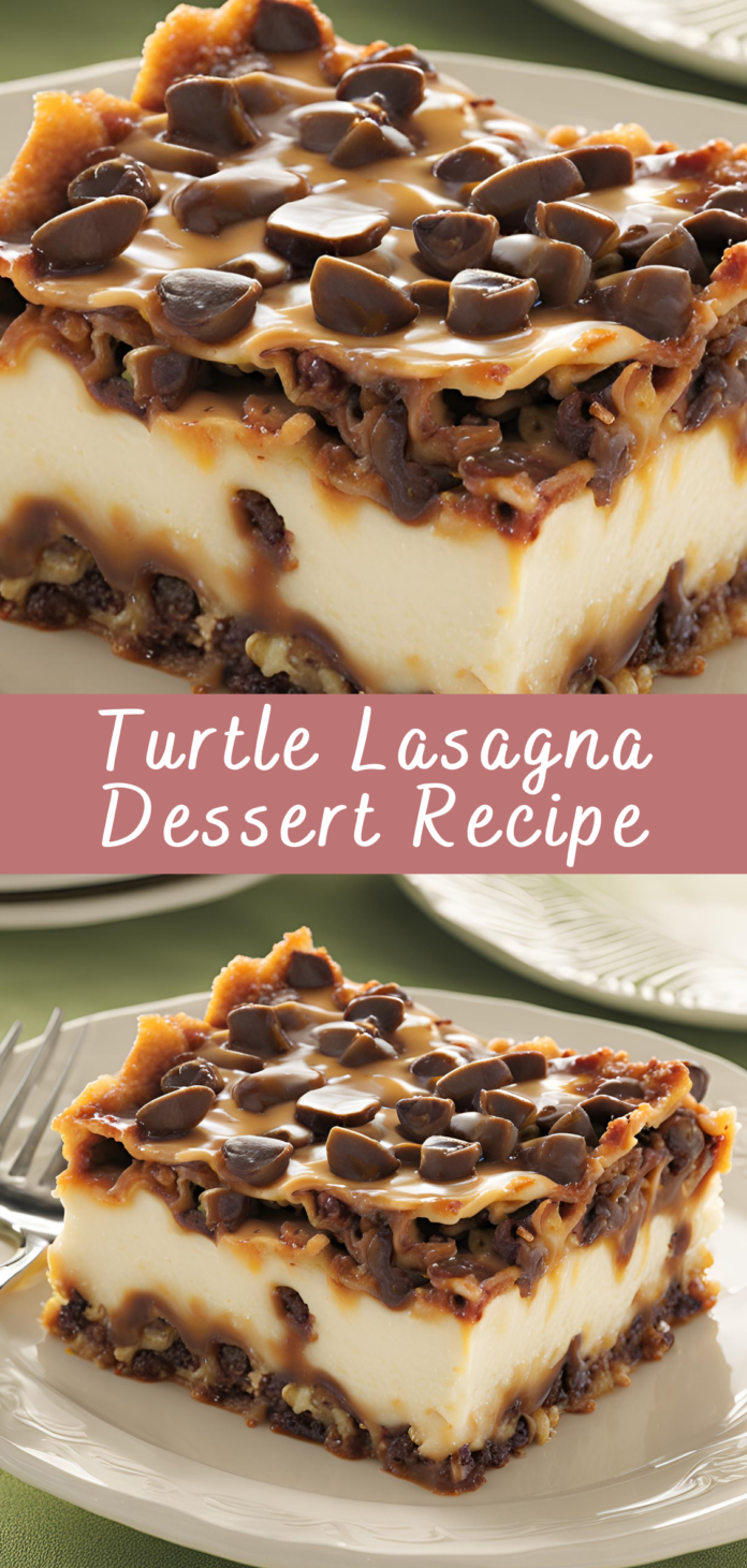 Turtle Lasagna Dessert Recipe | Cheff Recipes