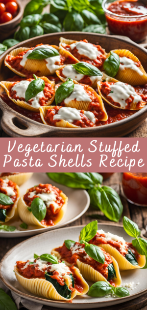 Vegetarian Stuffed Pasta Shells Recipe | Cheff Recipes