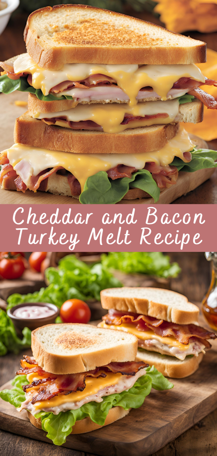 Cheddar and Bacon Turkey Melt Recipe | Cheff Recipes