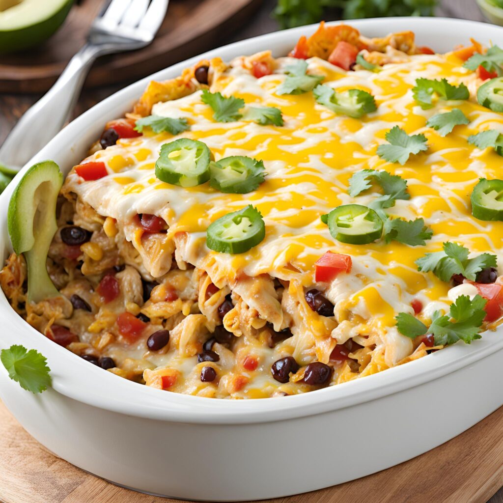Chicken Burrito Casserole Recipe | Cheff Recipes