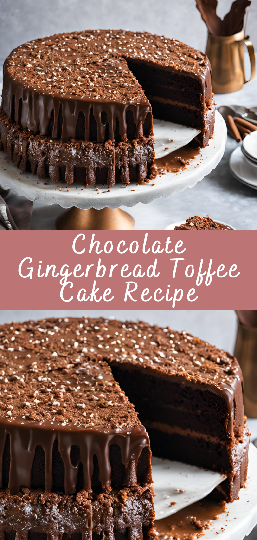 Chocolate Gingerbread Toffee Cake Recipe | Cheff Recipes