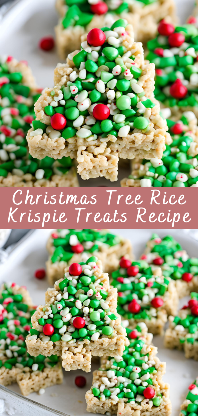 Christmas Tree Rice Krispie Treats Recipe | Cheff Recipes