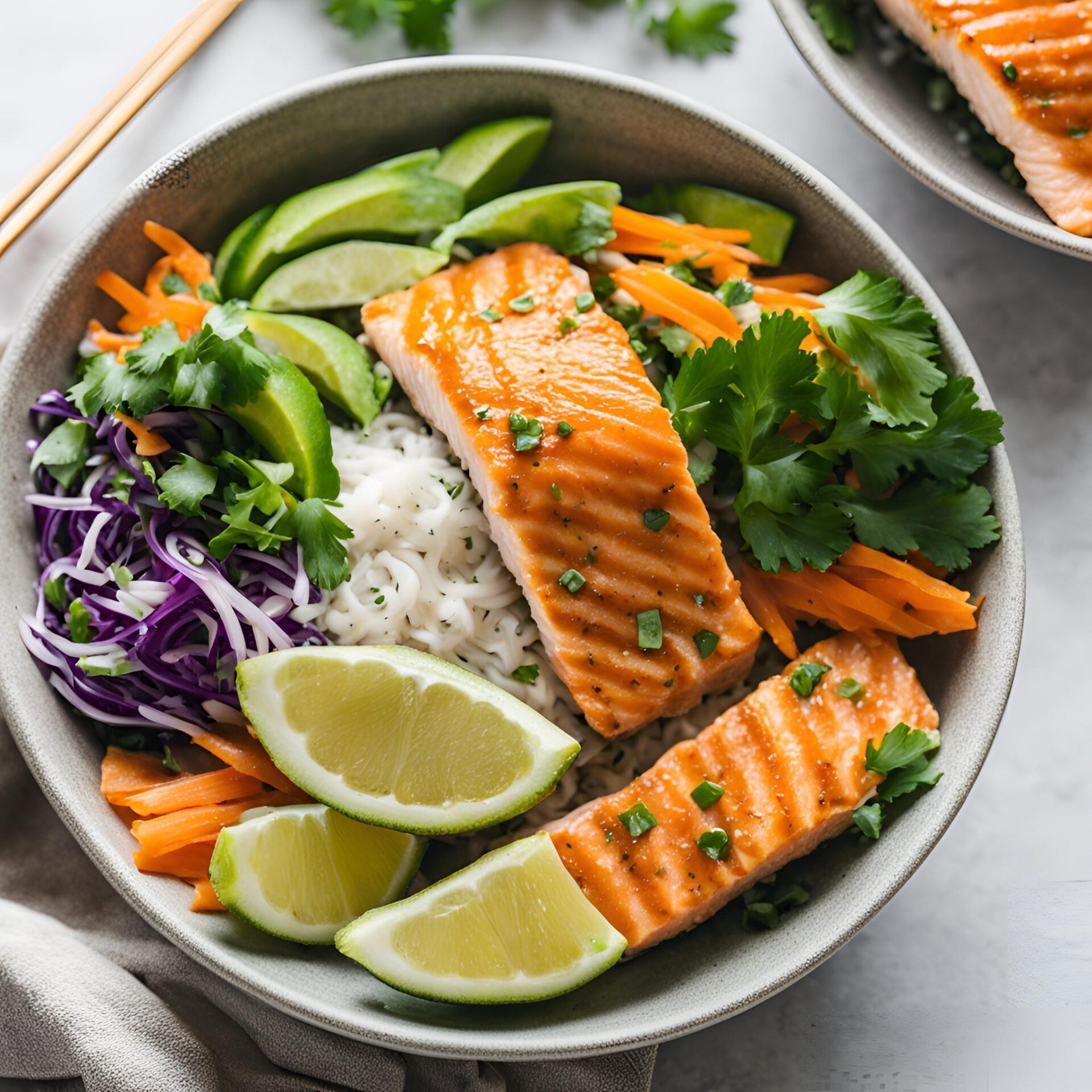 Crispy Bang Bang Salmon Bite Bowls Recipe | Cheff Recipes