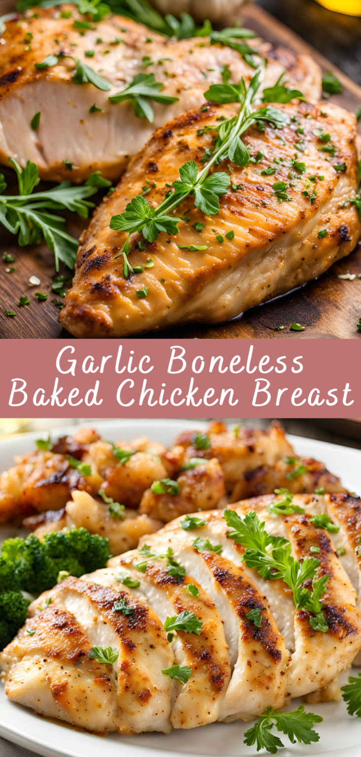 Garlic Boneless Baked Chicken Breast Recipe | Cheff Recipes