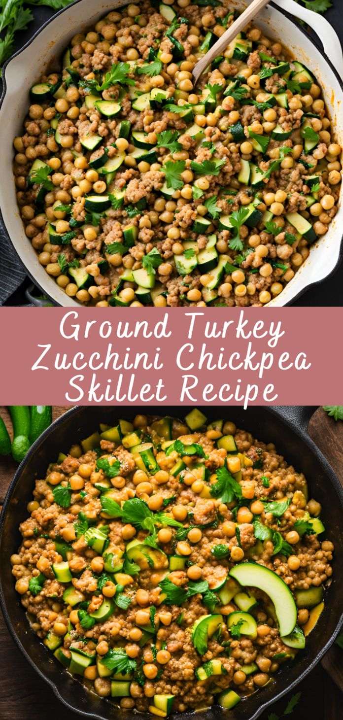 Ground Turkey Zucchini Chickpea Skillet Recipe | Cheff Recipes