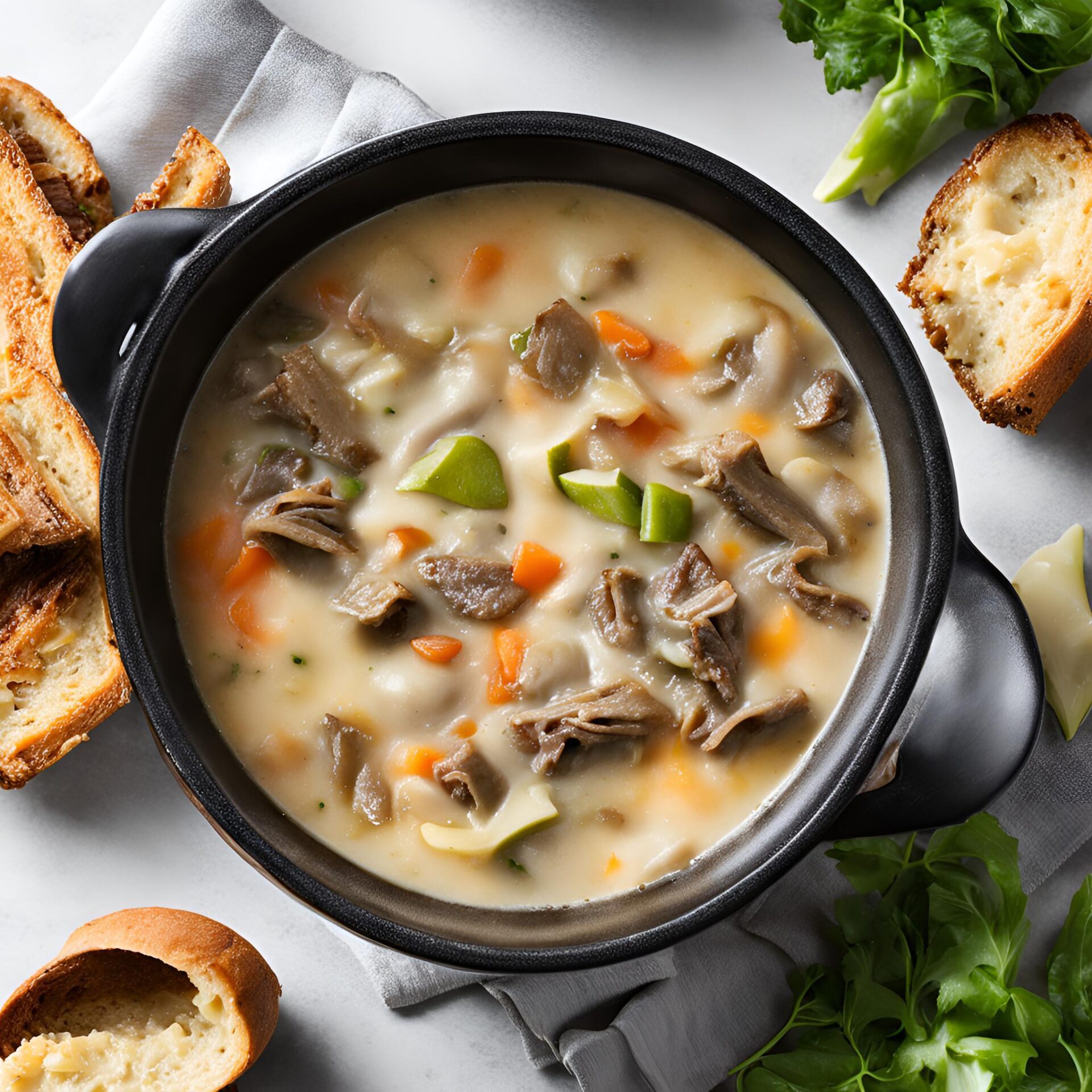 One-Pot Philly Cheesesteak Soup Recipe | Cheff Recipes
