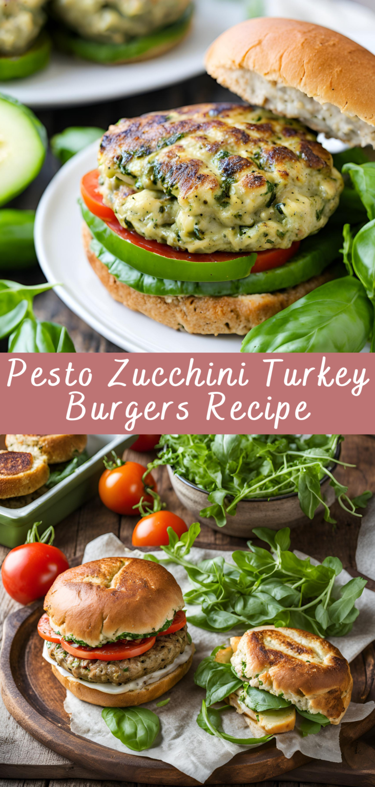 Pesto Zucchini Turkey Burgers Recipe | Cheff Recipes